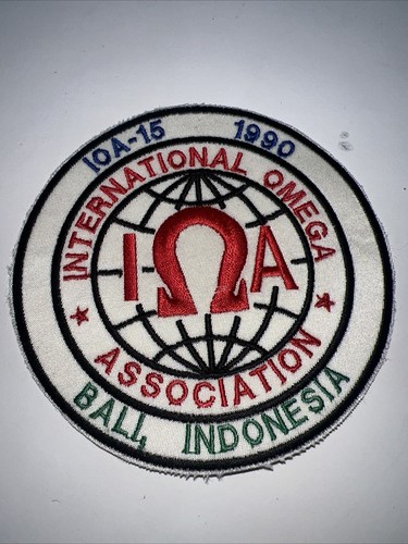 international omega association Ball, Indonesia 10A-15 1990 embroidered ...