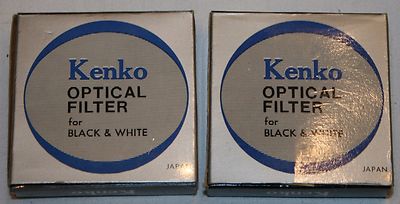 Kenko Optical Filter Camera Black & White 2 pcs 46.0s YA3 PO1 New Lens ...