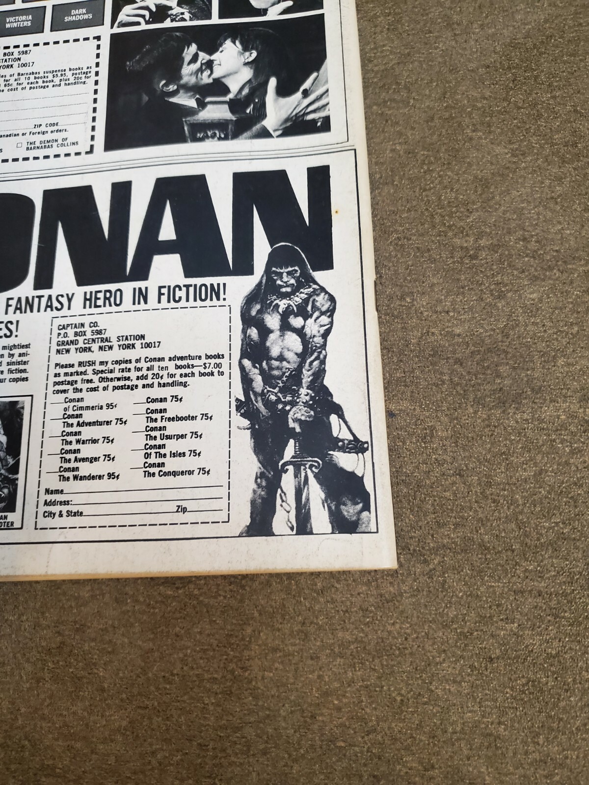 VAMPIRELLA #6 WARREN MAGAZINE KEN KELLY COVER 1970 BRONZE HORROR RARE ...