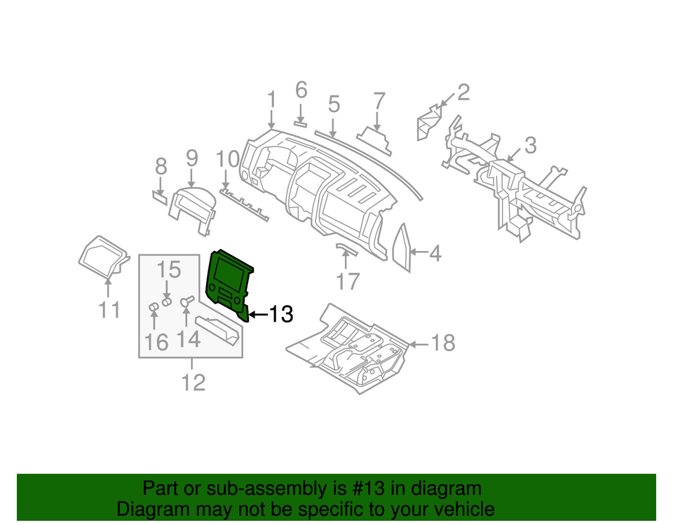Genuine Ford Panel Asm Instrument Trim 8E6Z7804302AA | eBay