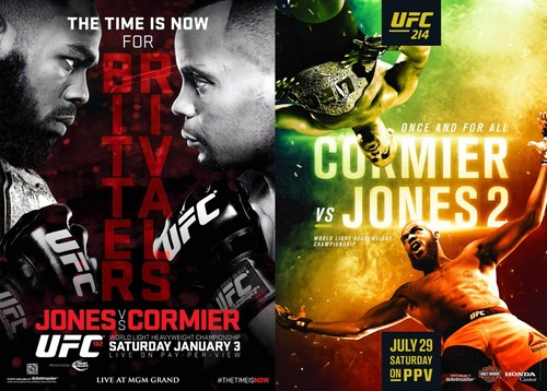 Fight Poster Set lot UFC 187 214 Daniel Cormier vs. Jon Jones 11X16 ...