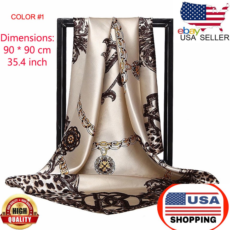 Women's Scarf Silk felling Square Head Scarfs 35"*35"(120 Styles) SHIP ...