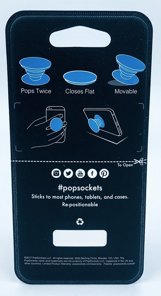 Authentic PopSockets Black Skull Phone Grip PopSocket Pop Socket | eBay