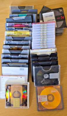 Mini Discs 36 job lot Used an unused/ Mixed Manufacturers Sony Maxwell ...