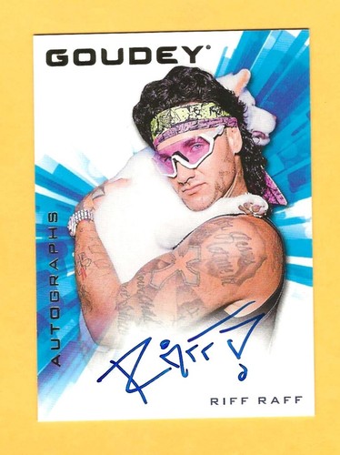 2021 Upper Deck Auto Goodwin Champions Riff Raff Goudey Autograph GA-RR ...
