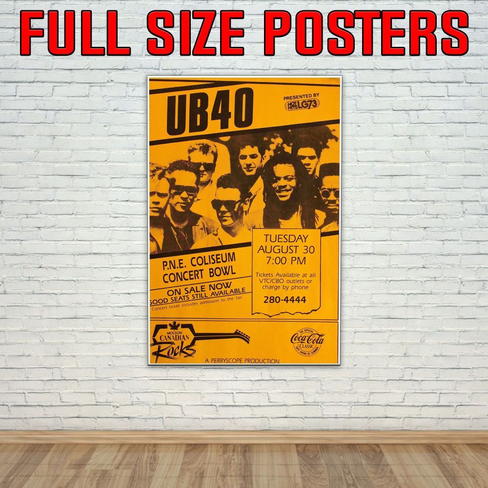 UB40 : Live Concert Tour Poster | eBay