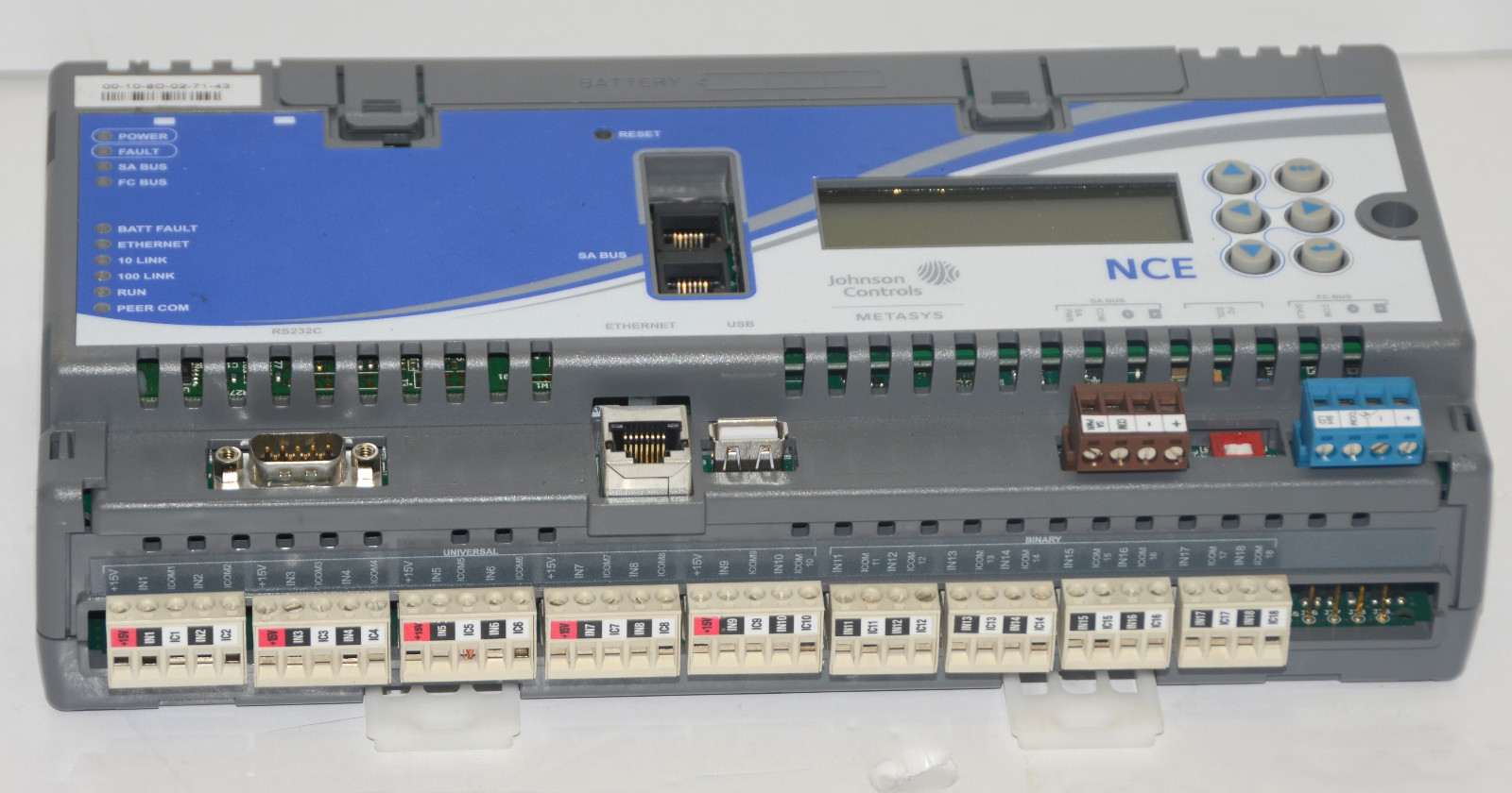 Johnson Controls Metasys MS-NCE2566-0 Software Version 9.0 MS NCE 2566 ...