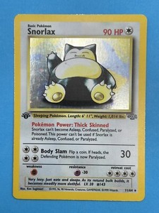 Snorlax 1999 Jungle #11/64 1st Edition Holo Price Guide - Sports Card ...