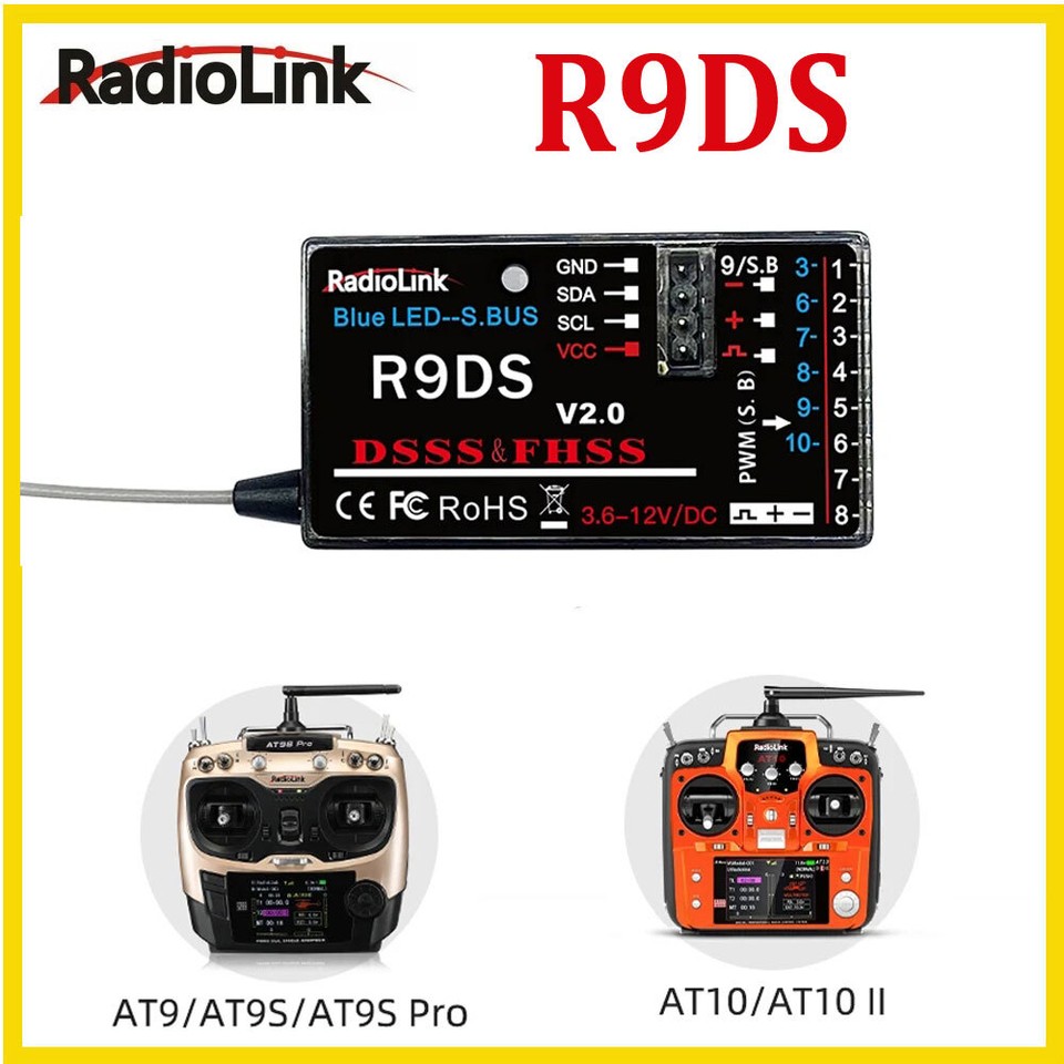 Radiolink R9DS 10 Ch 2.4GHz RC Receiver SBUS/PWM Long Range Control | eBay