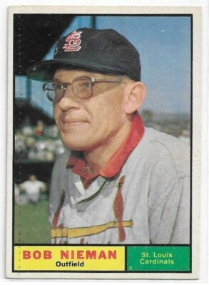 BOB NIEMAN 1961 Topps Baseball card #178 St. Louis Cardinals VG+ | eBay
