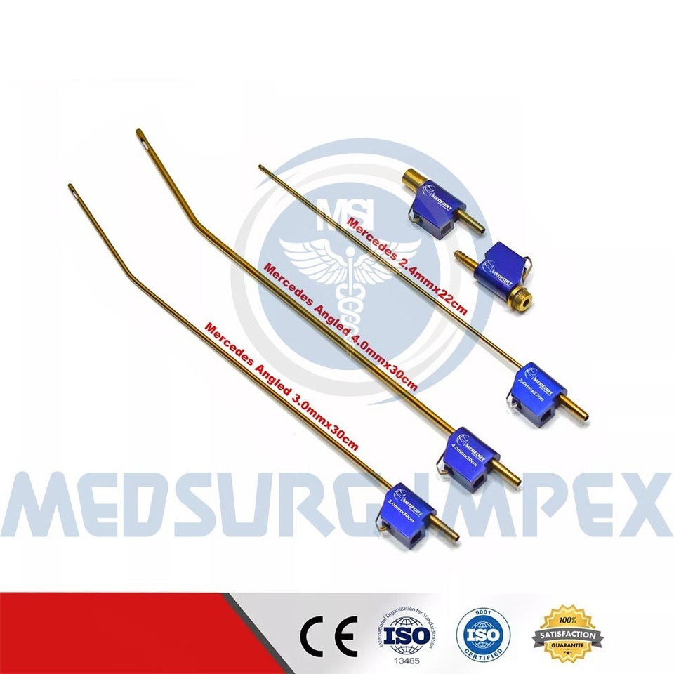 MicroAire Pal Type Fitting Liposuction Cannulas Reusable Set of 5 Pcs ...