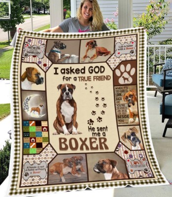 Boxer Fleece Blanket Life Is Better With a Boxer, Gift Dog Lover, Gift ...