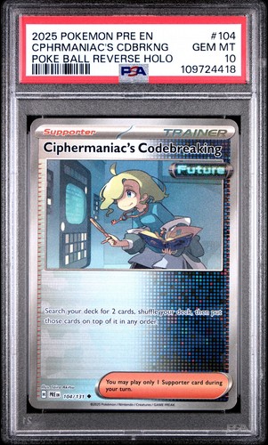 2025 POKEMON PRE EN-PRISMATIC EVOLUTIONS #104 CIPHERMANIAC'S ...