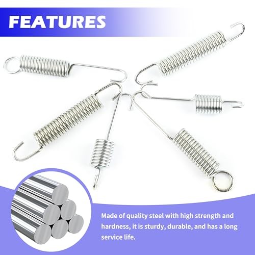 6PCS Motorcycle Kickstand Springs with 3 Size,Steel Kick Stand Spring ...