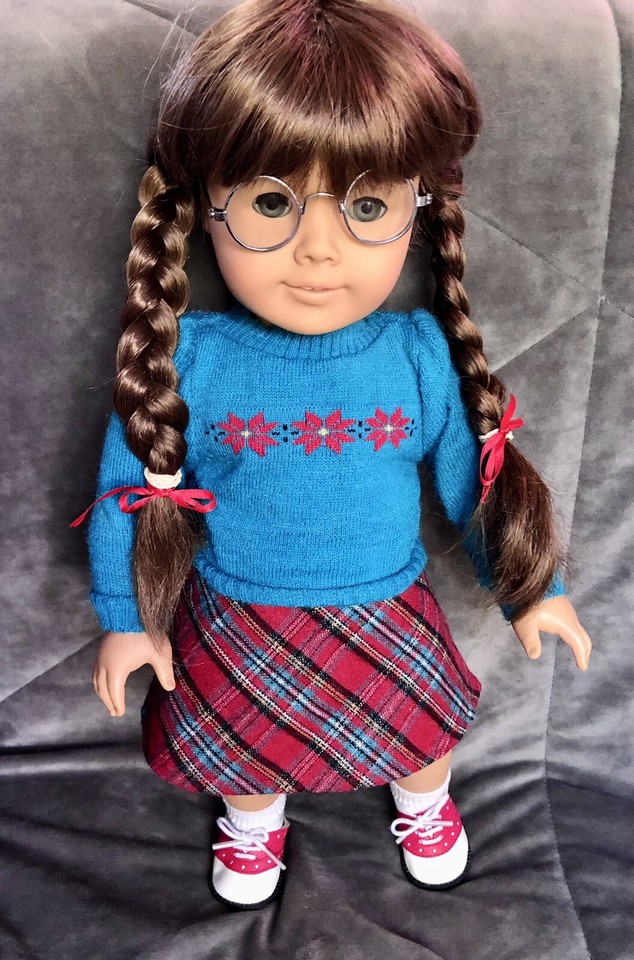 HTF American Girl Molly Sweater, Skirt, & Saddle Shoes Set EUC Retired ...