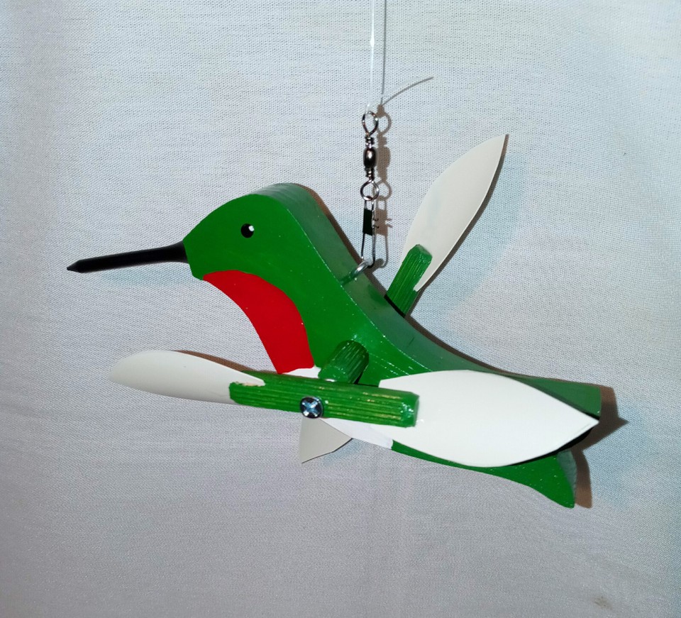 We Make Homemade Hand Crafted 7" Hummers Hummingbird Wind Spinner ...