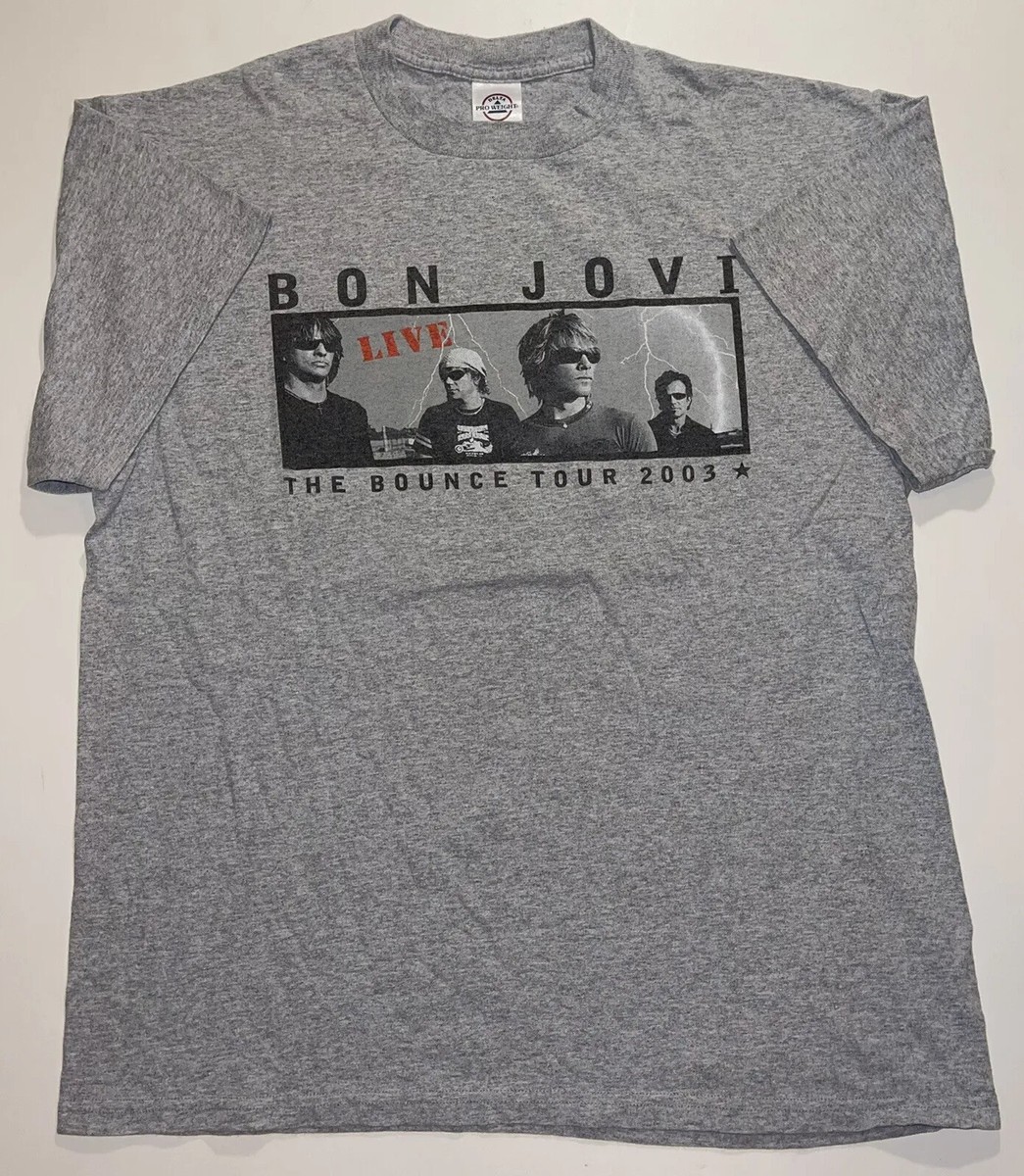 Vintage 2003 Bon Jovi Bounce World Concert Tour Rock Band Vintage 2003 Bon Jovi Bounce World Concert Tour Rock Band