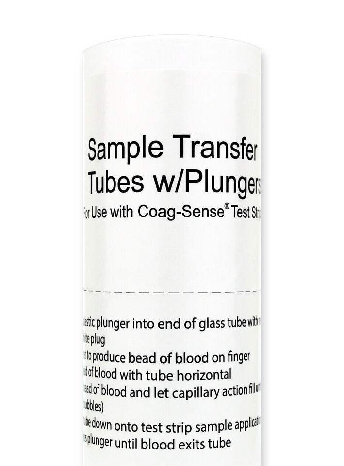 Sealed Coag-Sense Sample Transfer Tube, Preloaded Plunger, 54/Box, REF ...