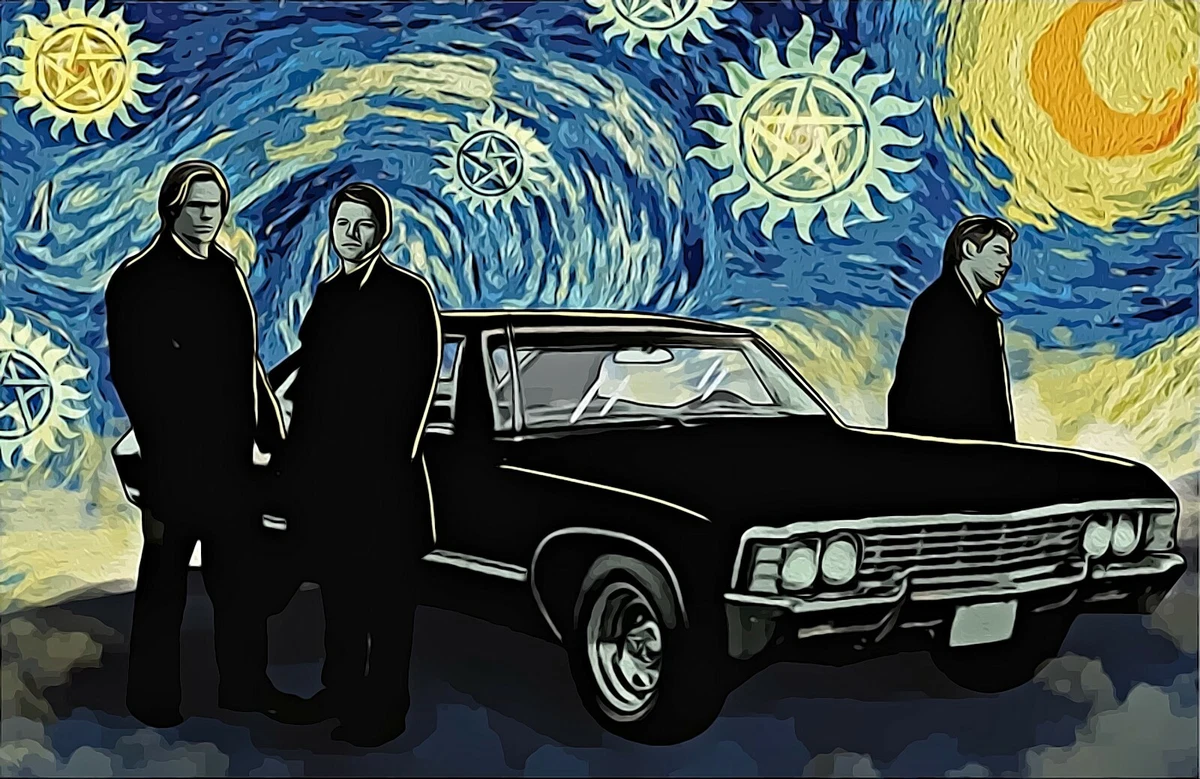 Supernatural Sam Dean And Castiel Impala