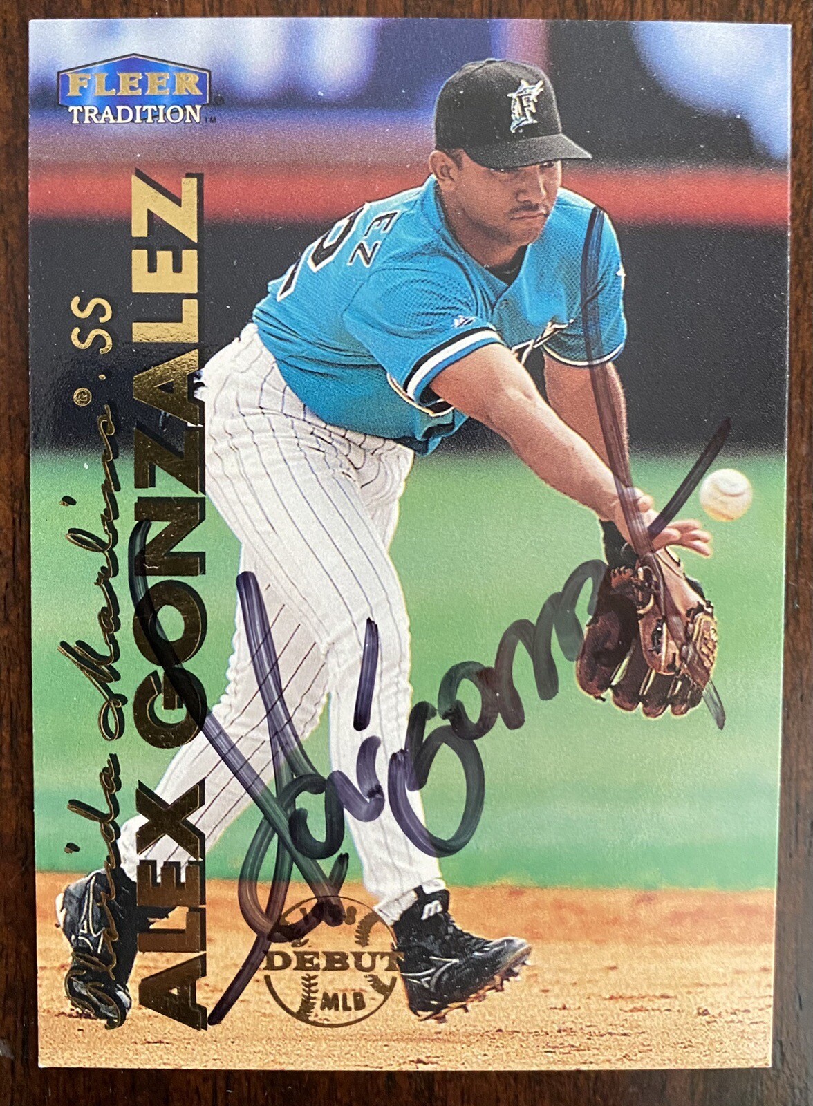 Alex Gonzalez Auto Signed 1999 Fleer Tradition #125 Marlins | eBay