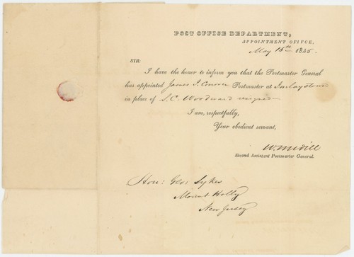 Washington City 1845 Stampless Cover Free Frank Postmaster William ...