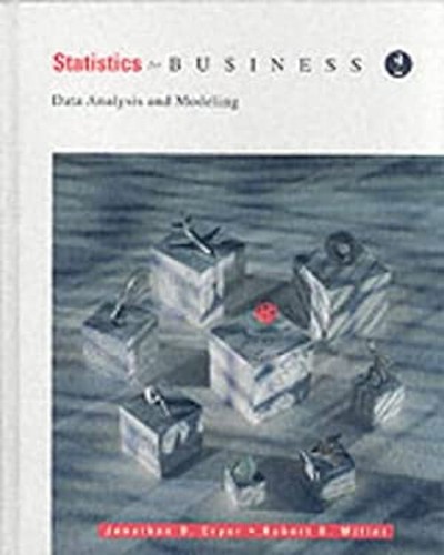 Statistics for Business : Data Analysis and Modeling Hardcover ...