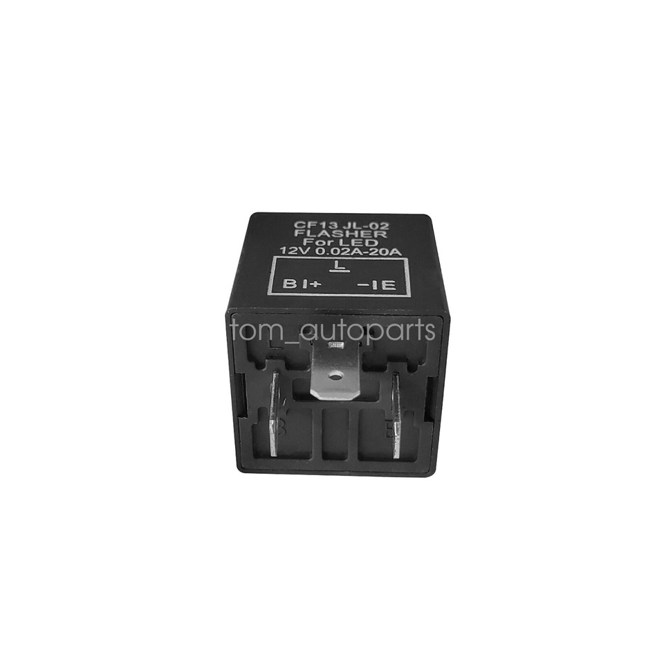3-Pin Flasher Relay Fix Light LED Lamp Turn Signal Hyper Flash CF13 JL ...