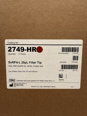 Thermo Fisher 2749-HR 20uL SoftFit-L 20 ul Filtered Pipette Tips | eBay