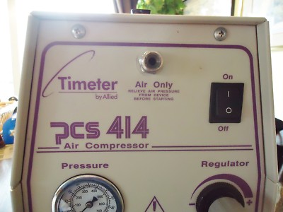 TIMETER BY ALLIED PCS 414 AIR COMPRESSOR T14614, 115V, 60 Hz. 4.6 AMPS ...