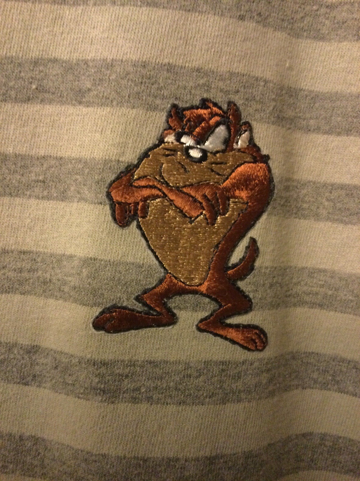 Taz - (Warner Bros.) - Green Striped Shirt - XL. - Gem