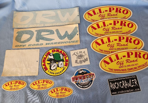Auto Racing, Off Road, Rock Crawling Vintage Stickers and Decals Set of ...