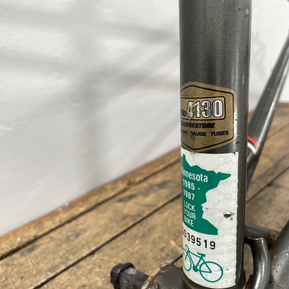 Vintage Bridgestone 400 Frame Set Mixte 51 cm 700c Step Through Steel ...