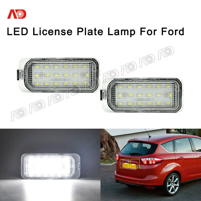 For Ford C-MAX Edge Transit Connect Full LED License Plate Lights Set ...