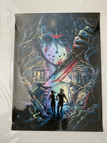 Friday The 13th Jason Movie Foil Variant Poster Screen Print Art 18x24 ...