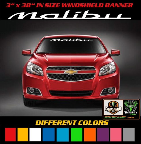 Chevy Chevrolet Malibu Windshield Banner Decal Kit-Sticker-Graphic LS ...