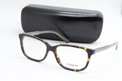 NEW COACH HC 6143 5120 DARK TORTOISE AUTHENTIC EYEGLASSES W/CASE 52-15 ...
