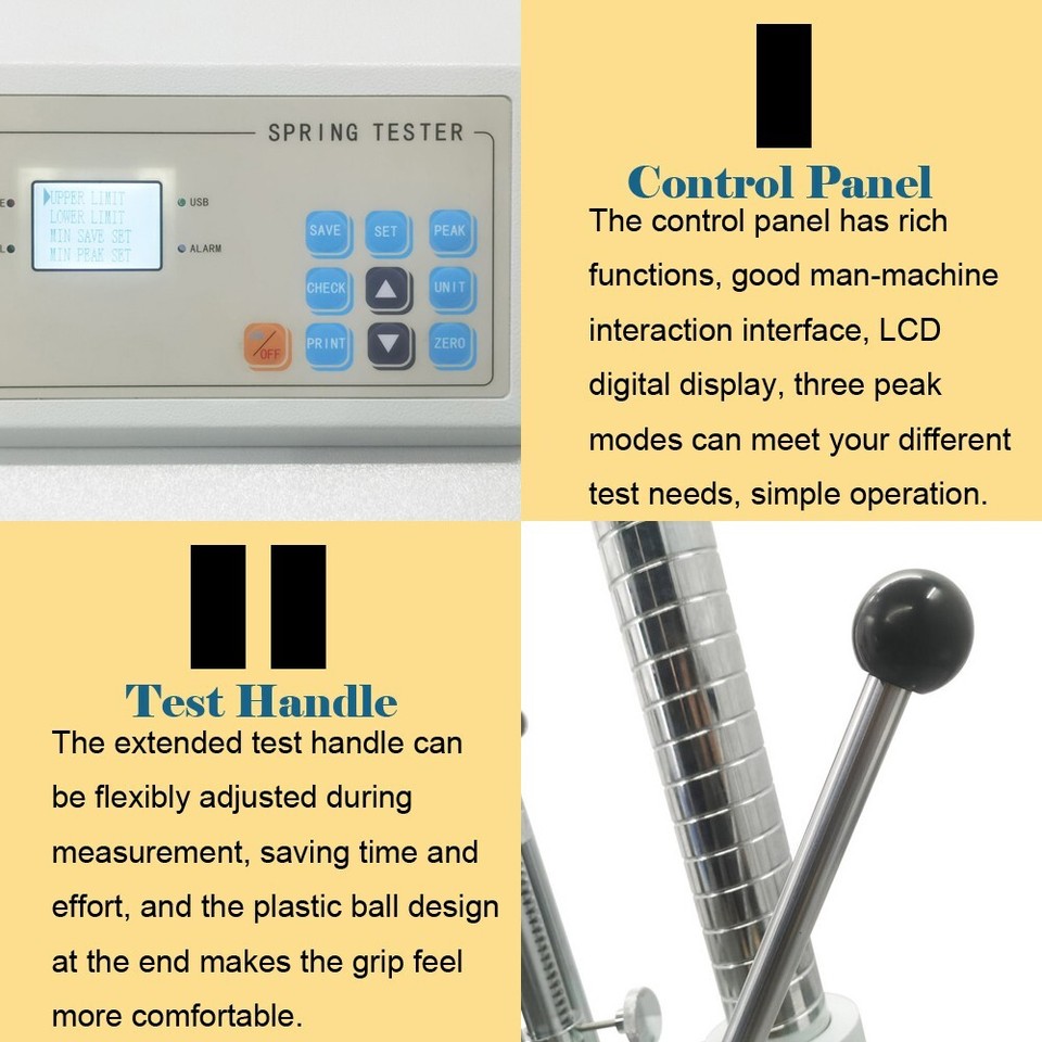 5000N Digital Spring Tensile Compression Force Testing Machine 110V ...