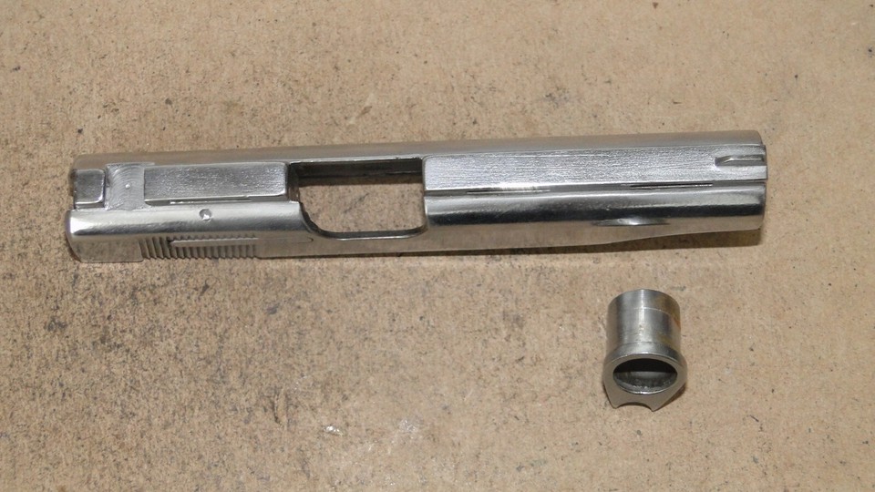 LLAMA "ESPECIAL", VENTILATED CHROME SLIDE 5.5", FIRING PIN, EXTRACTOR ...