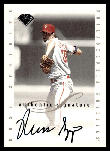 1996 Leaf Signature Series Russ Springer Auto | eBay