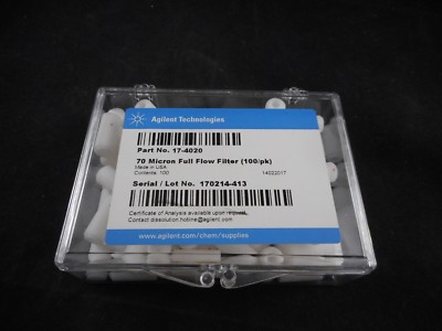 AGILENT 70 Micron Full Flow Sampling Filter Red UHMWPE 70/Box 17-4020 B ...
