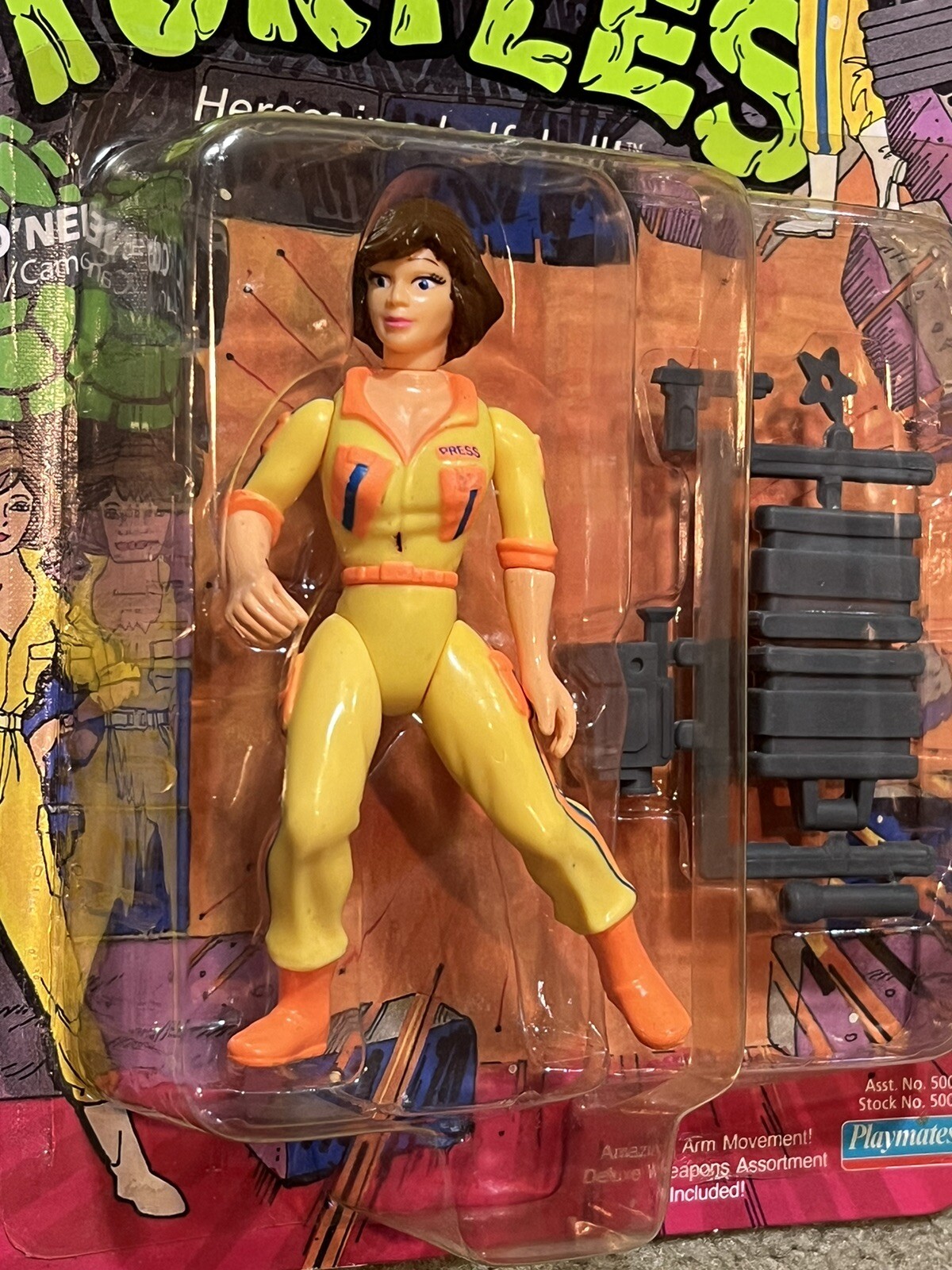 1988 Playmates APRIL O'NEIL Teenage Mutant Ninja Turtles TMNT Moc ...