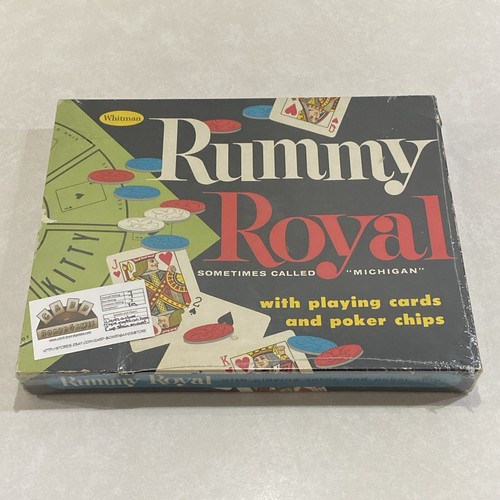 Vintage 1959 Rummy Royal Cards and Chips Whitman Michigan Board Game ...