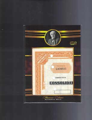 2022 The Bar THOMAS EDISON Super Jumbo Relic | eBay