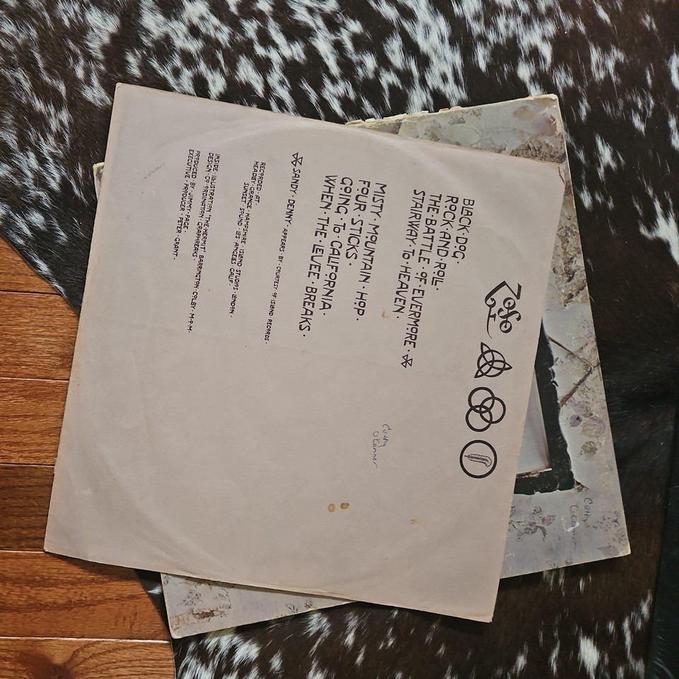 Led Zeppelin IV 1971 Atlantic SD 19129 Vinyl LP Gatefold US Press ...