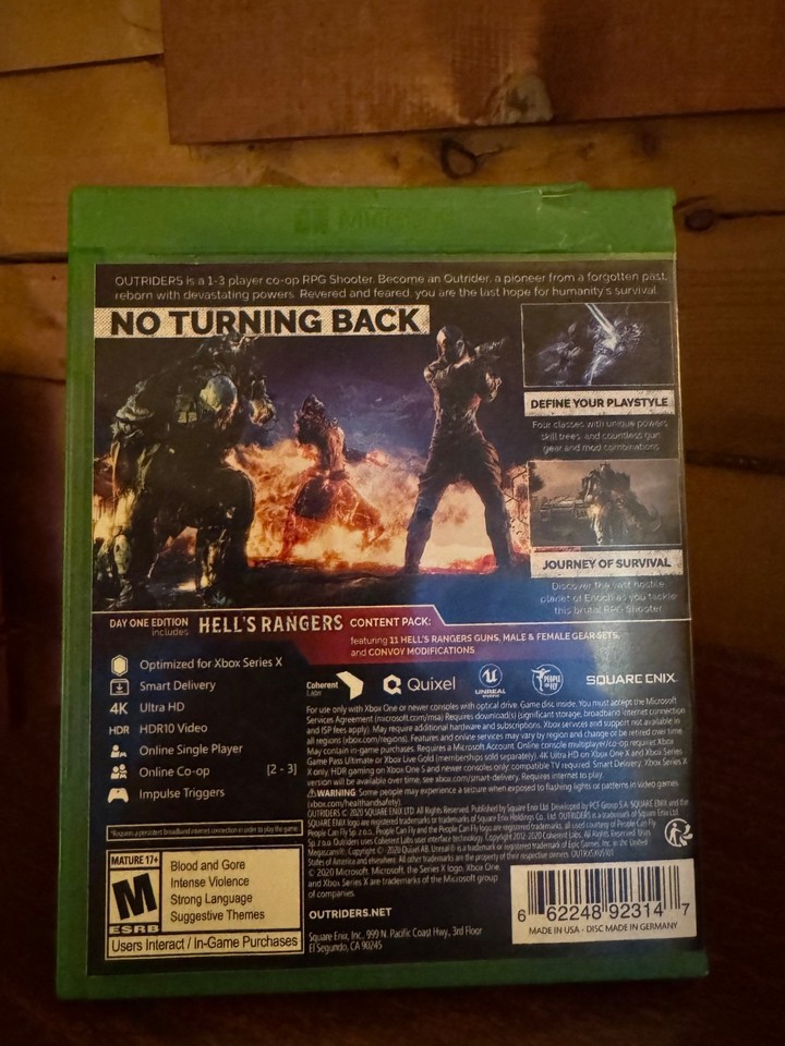 Outriders Day One Edition For Xbox One Shooter Very Good 3E | eBay