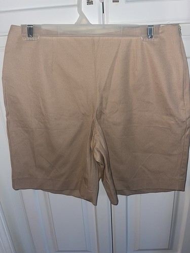 Boston Proper Tan Woman's Side Zip Shorts Size 10 | eBay