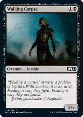 MTG-4x-Near Mint, English-Walking Corpse - Foil-Core Set 2021 | eBay