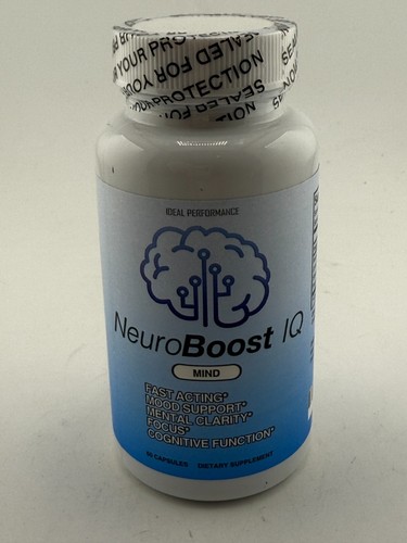 NEUROBOOST IQ Brain Booster Vitamins Nootropic Memory Supplement - 60 ...
