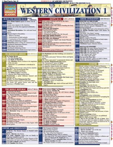 Western Civilization 1 by Inc. BarCharts Publishing (2002, Book, Other ...