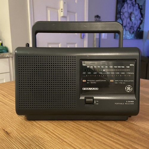 VTG GE 2 Band Receiver AM/FM Portable Transistor Radio 7-2662C General ...